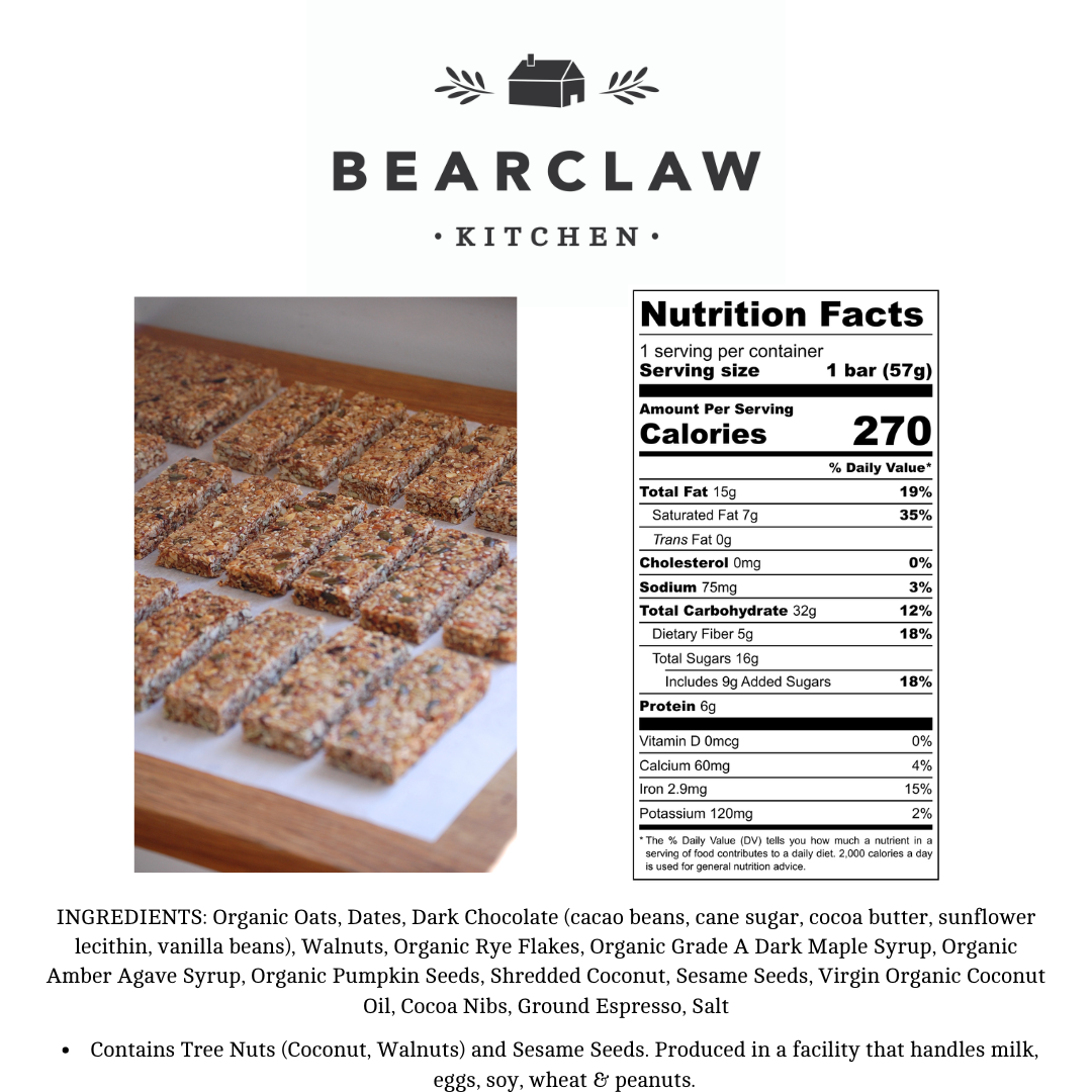 Chocolate Hour Granola Bar – Bearclaw Kitchen